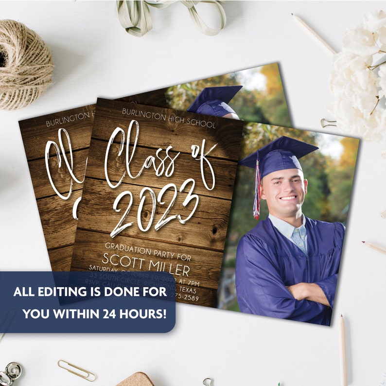 Graduation Party Invitation Print Text or Email Invite - Etsy