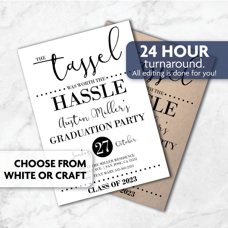 Graduation Party Invitation Print Text or Email Invite - Etsy