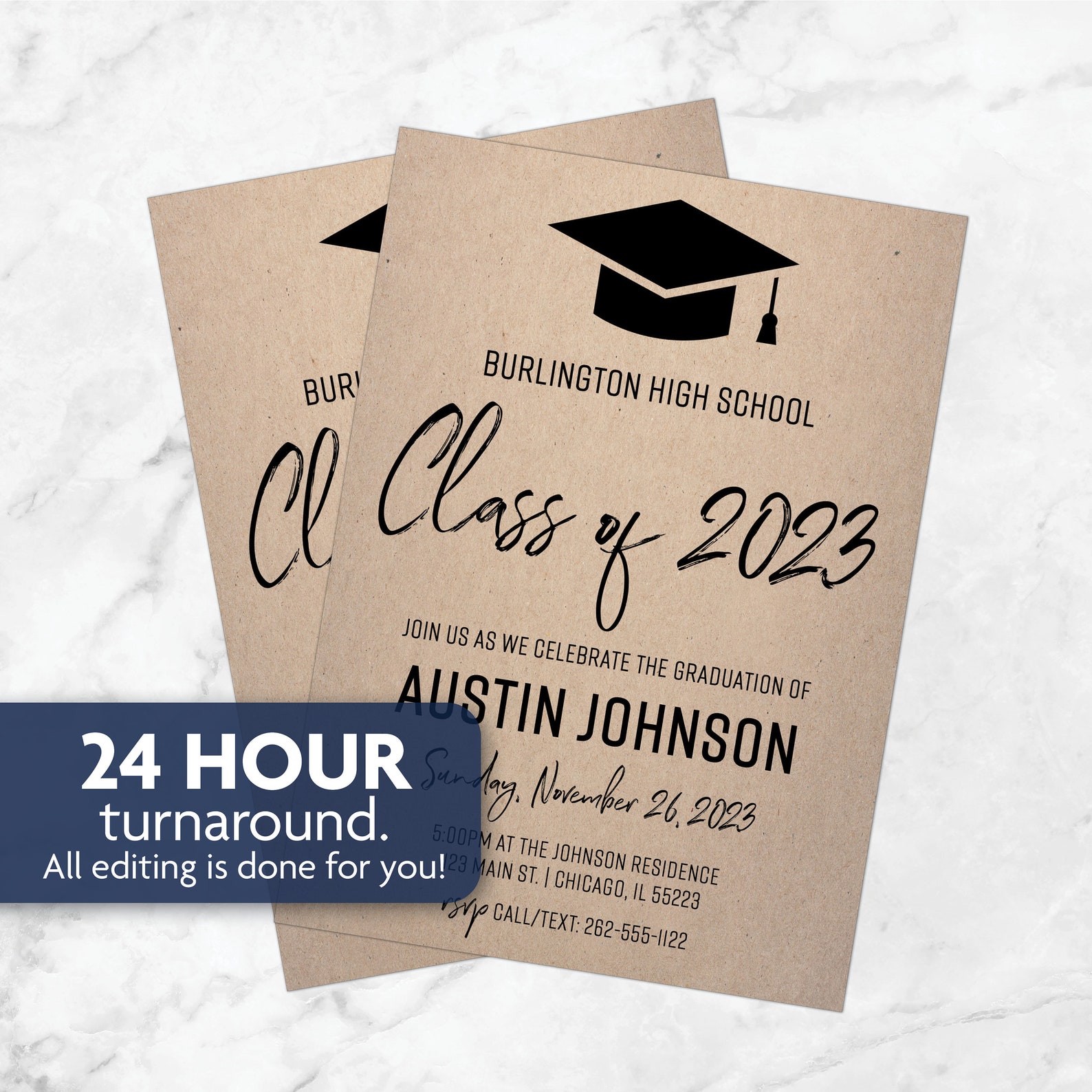 Graduation Party Invitation Print Text or Email Invite - Etsy