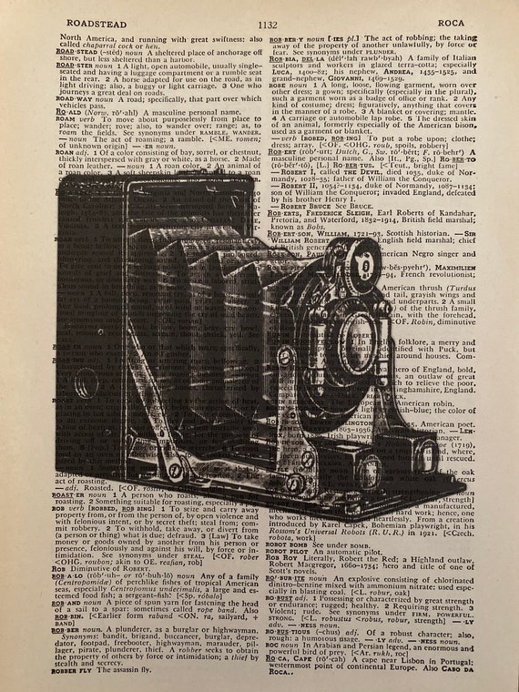 Vintage Camera Dictionary Page Print. Add a Custom Quote or - Etsy