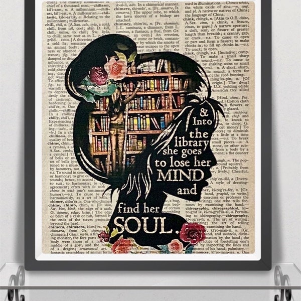 Into the Library She Goes to Lose Her Mind and Find Her Soul - Etsy
