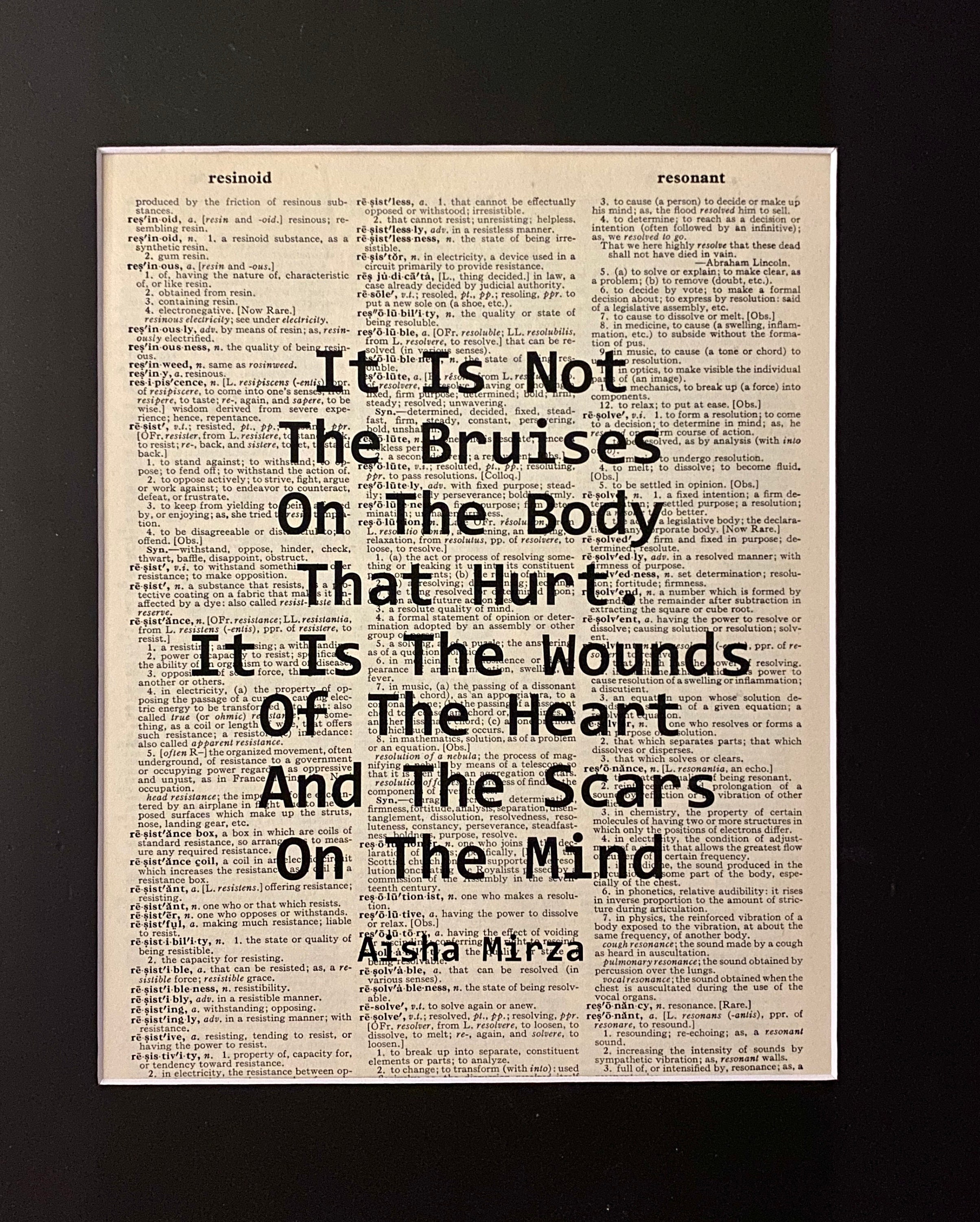 PTSD Art Its Not the Bruises on the Body That Hurts Its the | Etsy