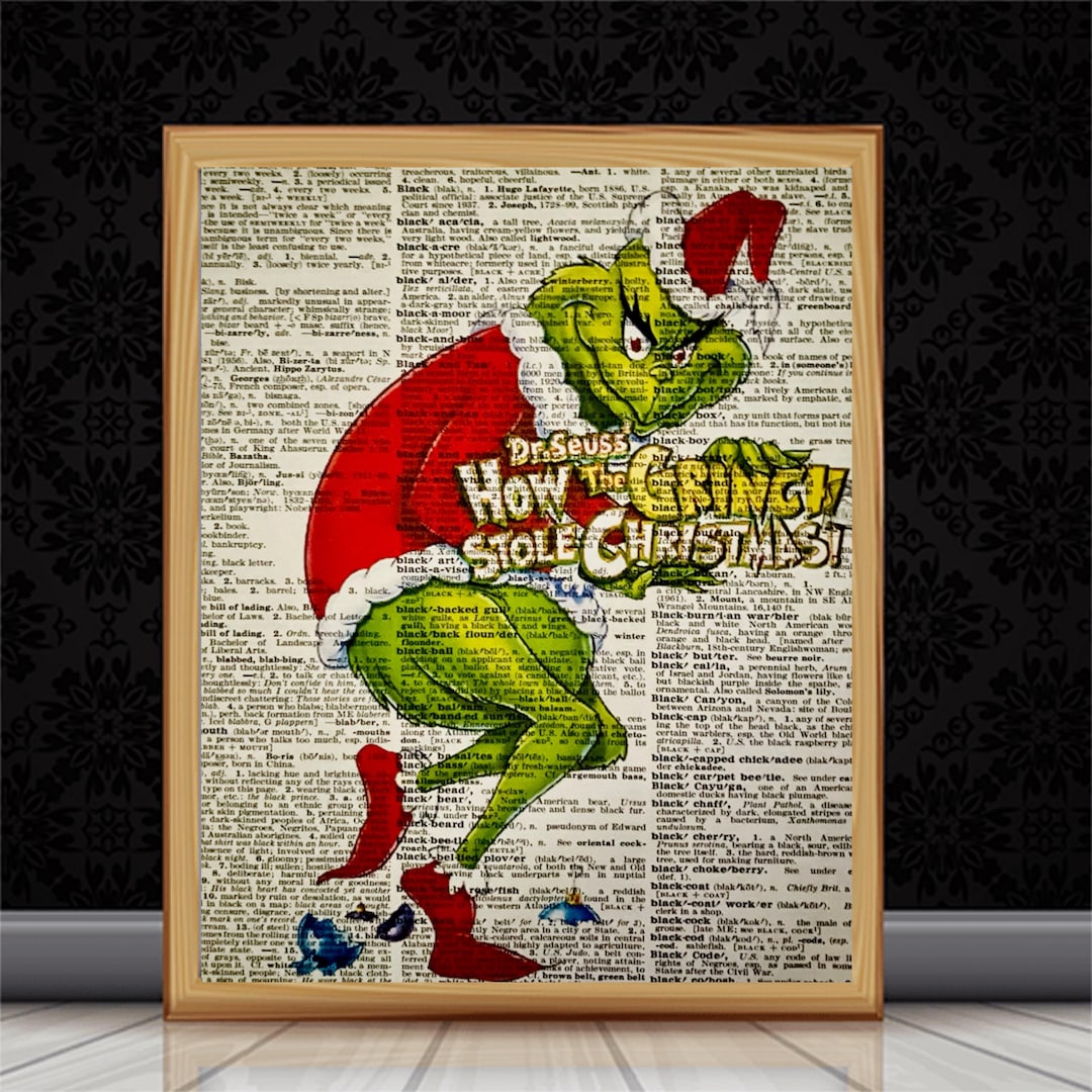 Sneaking Grinch Dr. Seusss How the Grinch Stole Christmas Dictionary ...