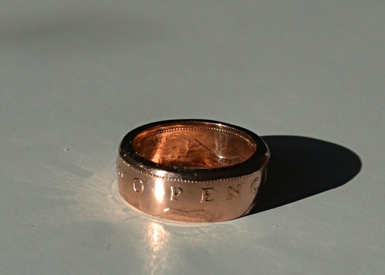 Hand Made Coin Ring Crafted From British Two Pence Coin - Etsy UK