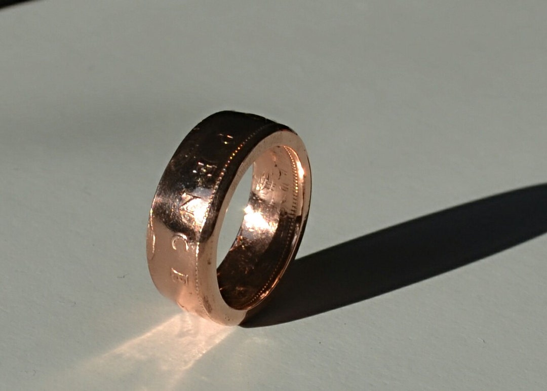 Hand Made Coin Ring Crafted From British Two Pence Coin - Etsy UK