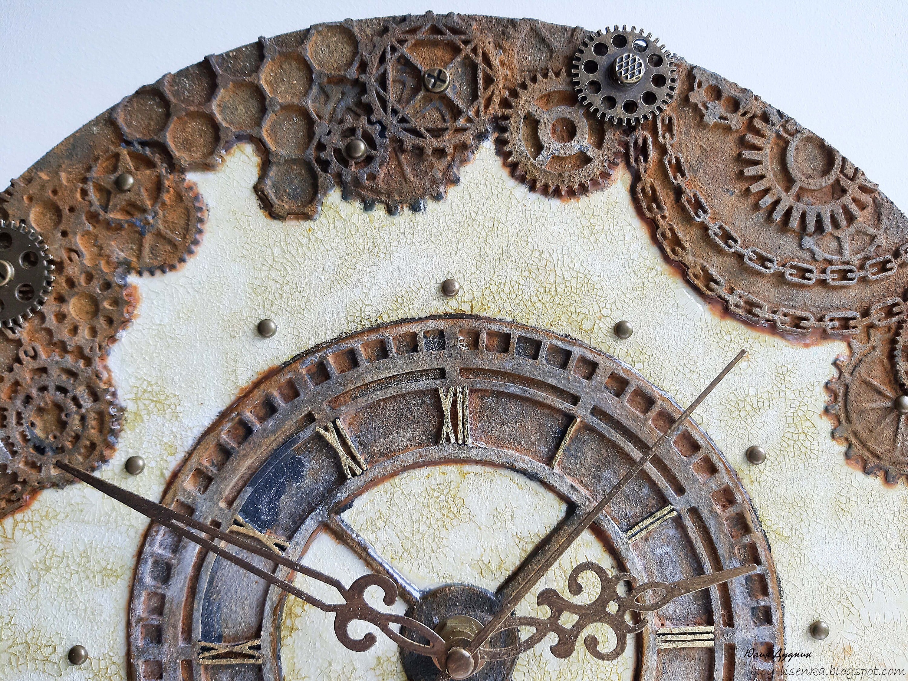 Steampunk Wall Clock, Wall Clock, Unique Handmade Wall Clock, Art Wall ...