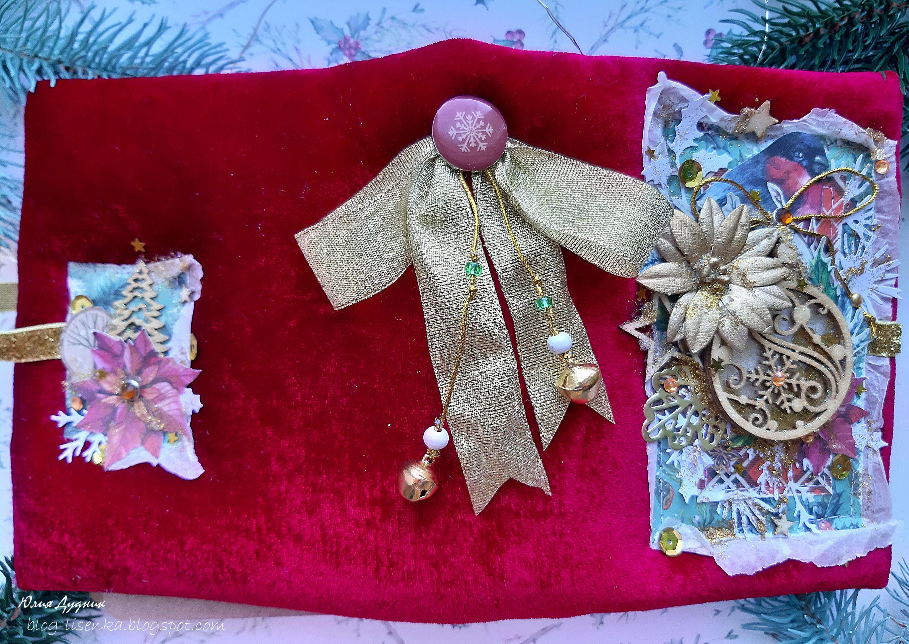 Christmas Scrapbook Album Photo Album Handcrafted Holiday | Etsy