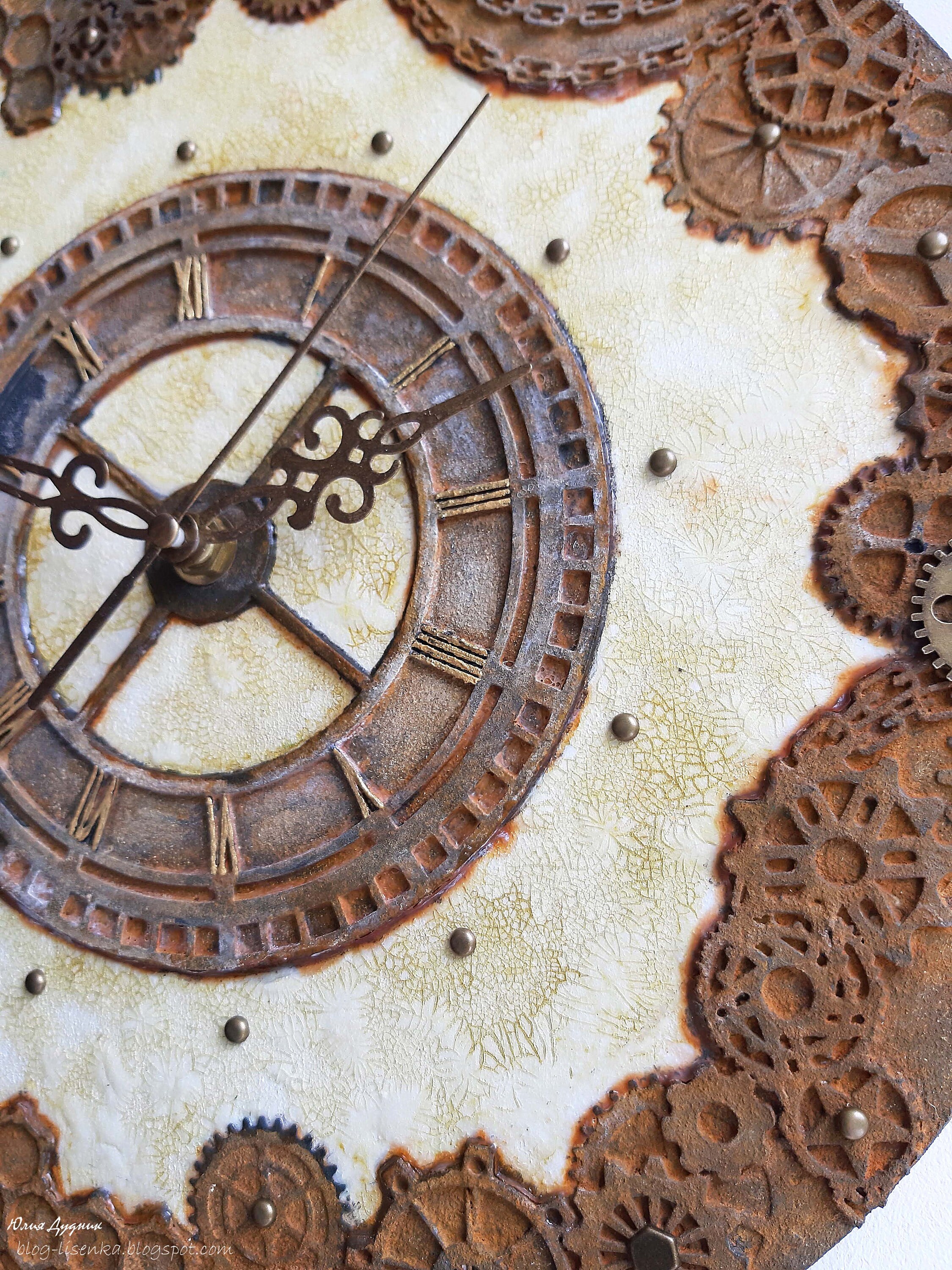 Steampunk Wall Clock, Wall Clock, Unique Handmade Wall Clock, Art Wall ...