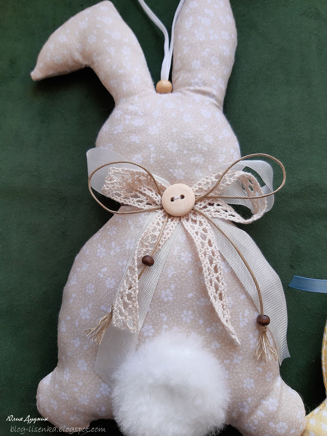 Set 2 Easter Bunny Fabric Bunny Easter Rabbit Easter - Etsy