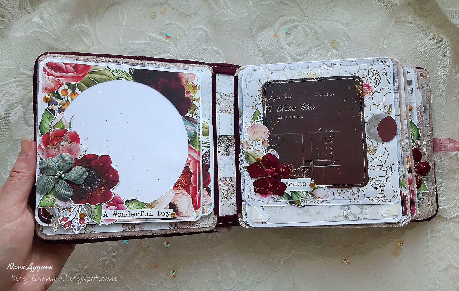Scrapbook Album, Photo Album, Handcrafted Gift, Mini Album, Handmade ...