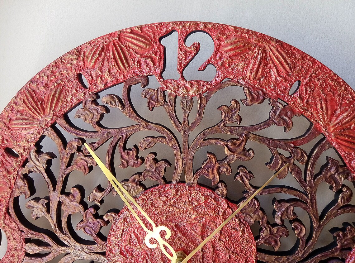 Wall Clock Unique Handmade Wall Clock Art Wall Clock - Etsy New Zealand