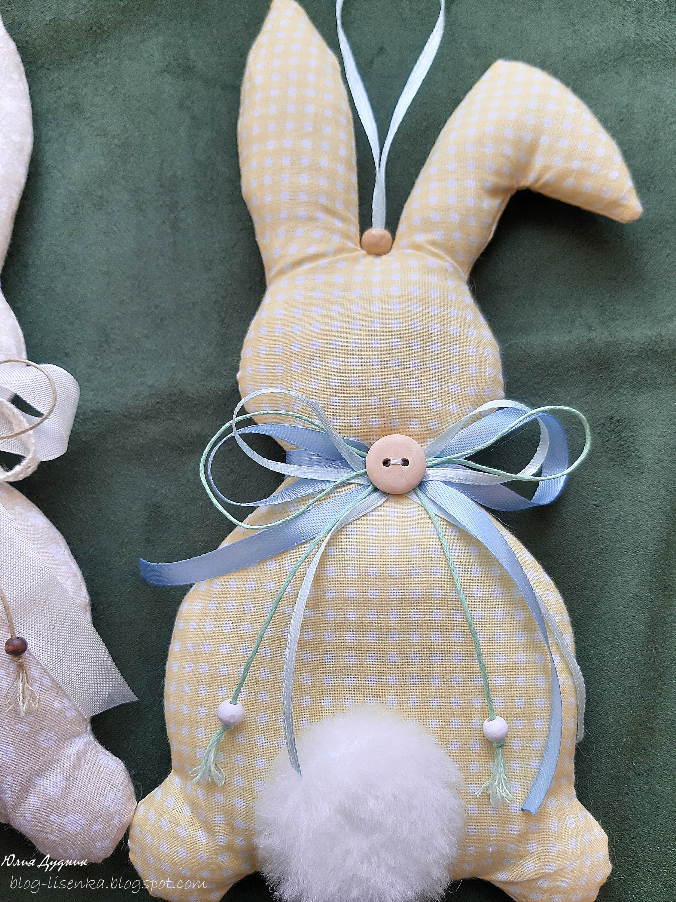 Set 2 Easter Bunny, Fabric Bunny, Easter Rabbit, Easter Bunnies, Easter ...
