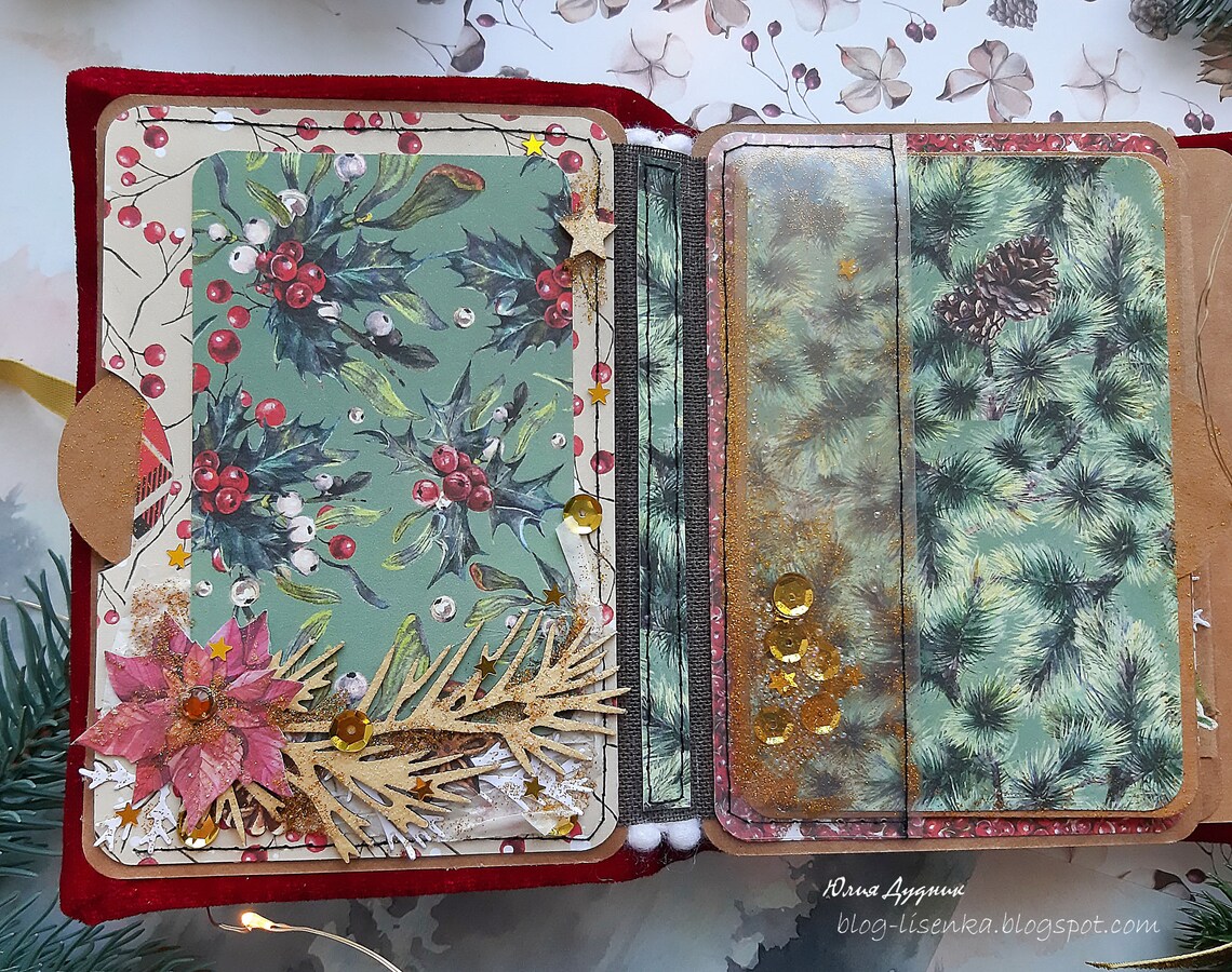 Christmas Scrapbook Album Photo Album Handcrafted Holiday - Etsy