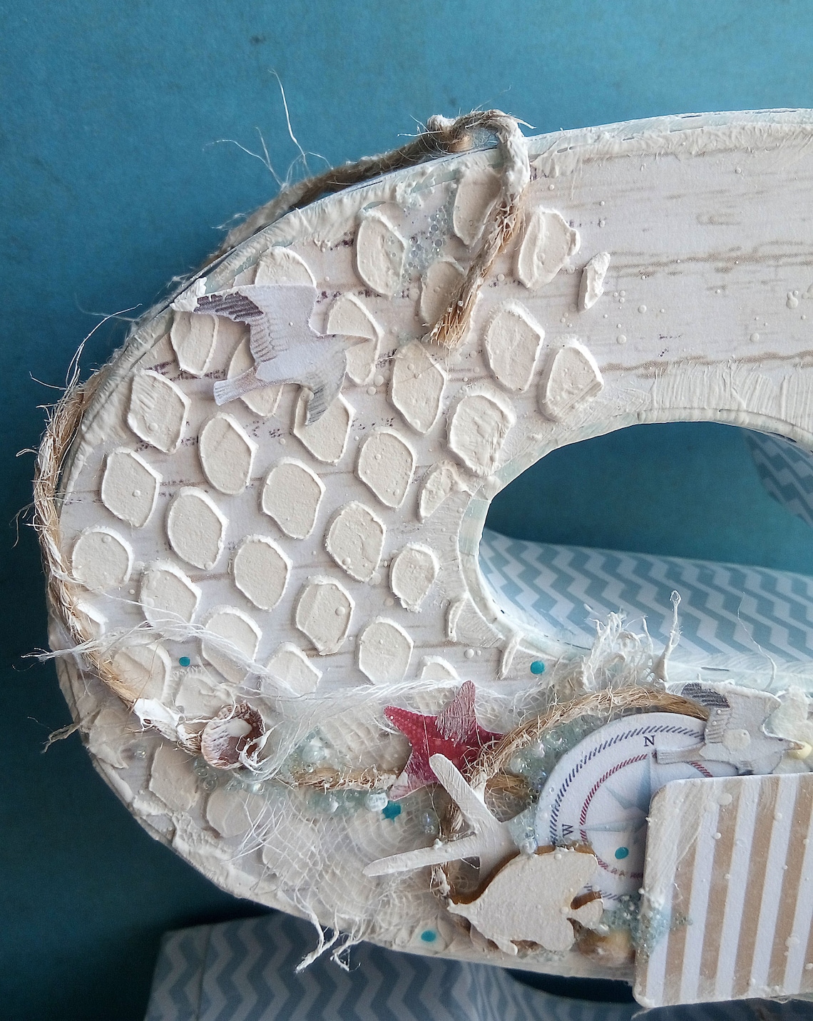 Sea Letter, Personalized Initial Letter, Paper Letter, Beach Letters ...