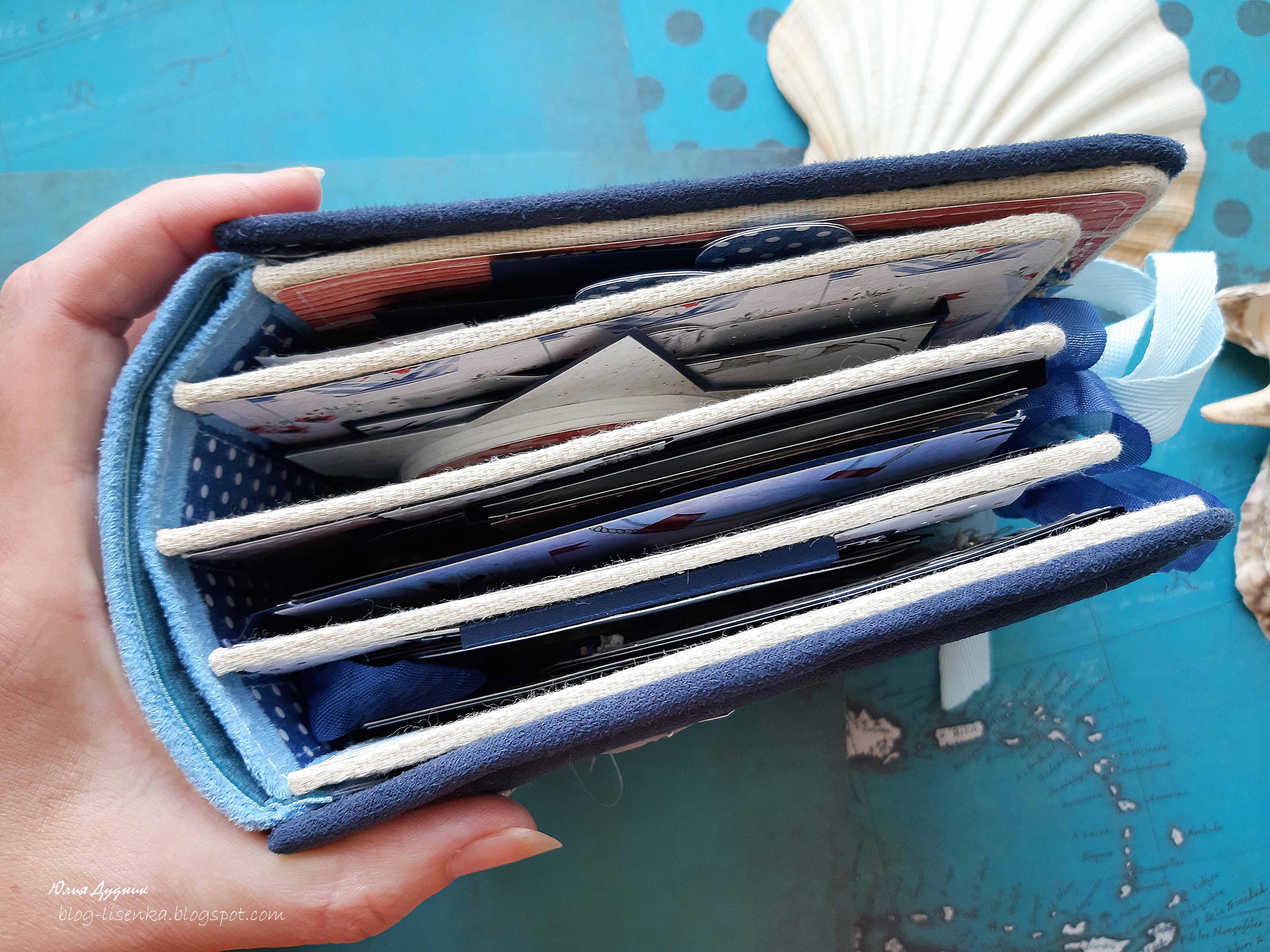 Sea Album, Handmade Memory Album, Scrapbook Album, Photo Album ...