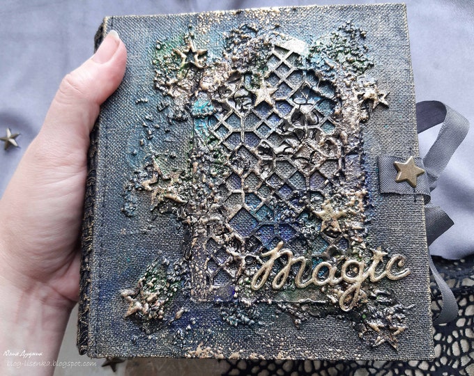 Witch Photo Album, Mixed Media Photo Album, Handcrafted Gift, Mini ...
