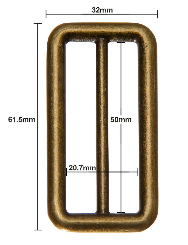 2 X Heavy Duty 50mm Metal Tri Glide Slide Buckles 4 Colors - Etsy Israel