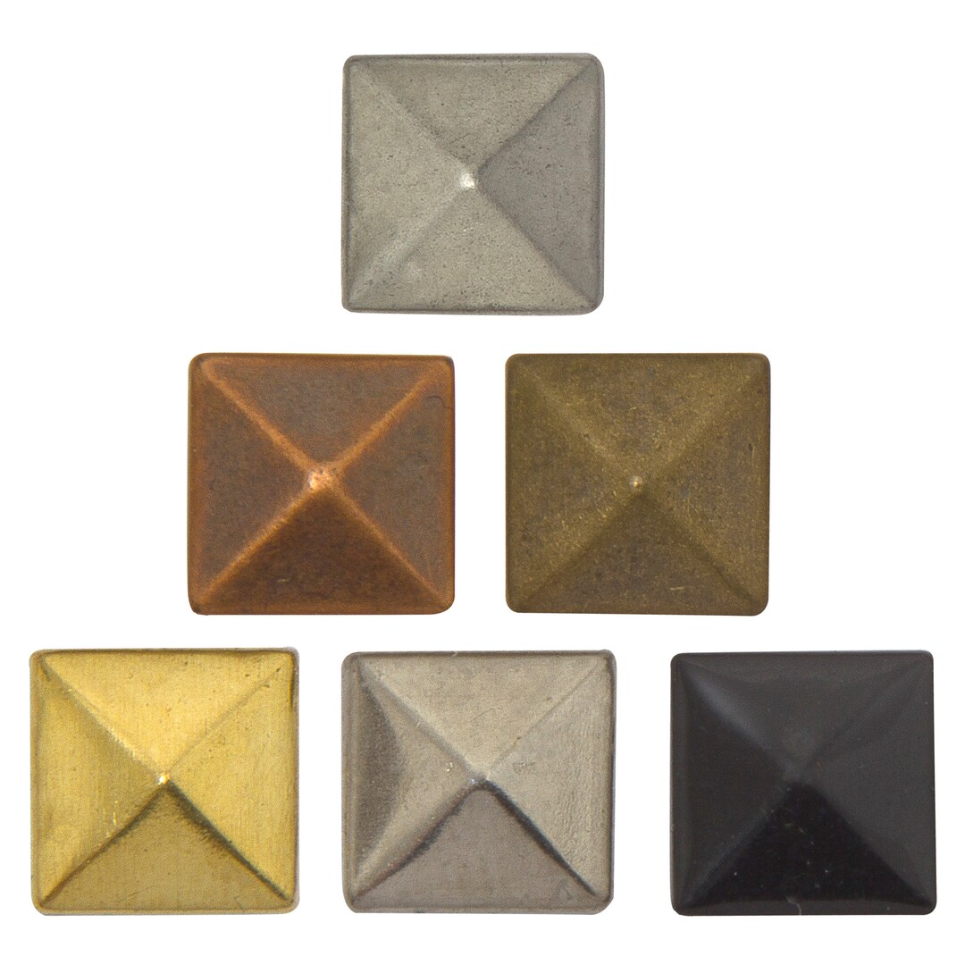 100 X Pyramid Shape Metal Clothing Studs With Prongs 7mm - Etsy UK