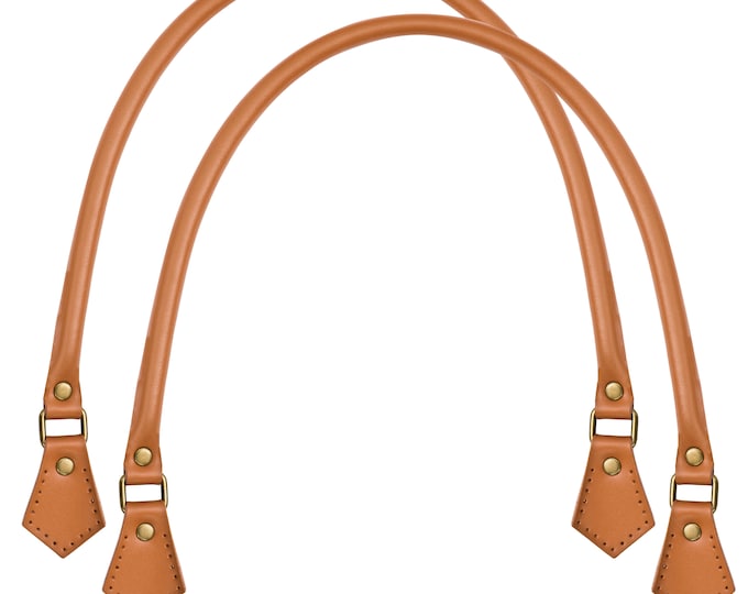 Light Brown Real Leather Replacement Bag Handles 40cm, 50cm, 60cm, 70cm ...
