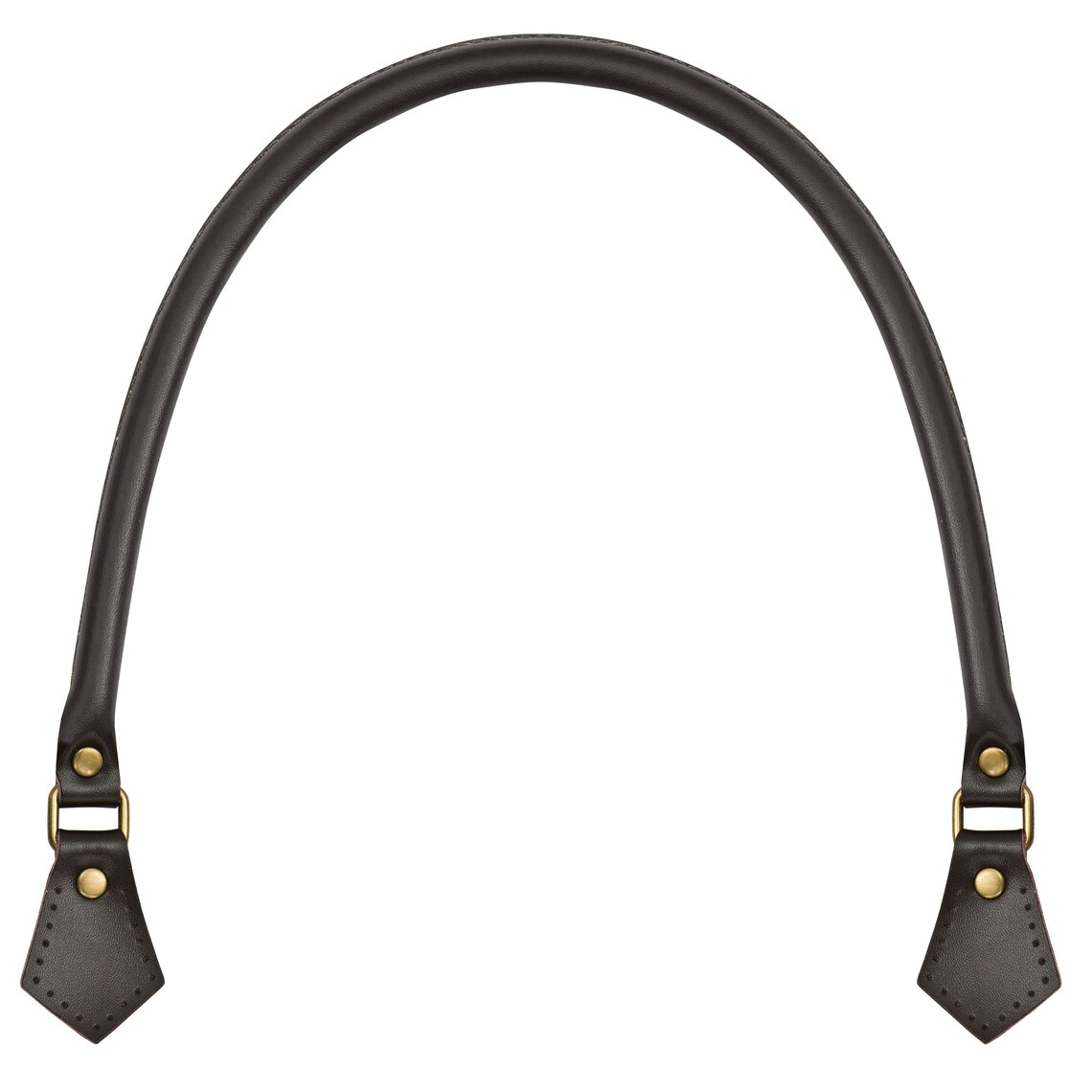 Dark Brown Real Leather Replacement Bag Handles 40cm, 50cm, 60cm, 70cm ...