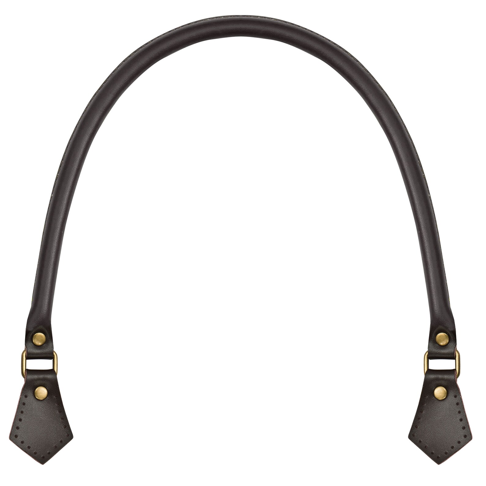 Dark Brown Real Leather Replacement Bag Handles 40cm, 50cm, 60cm, 70cm ...