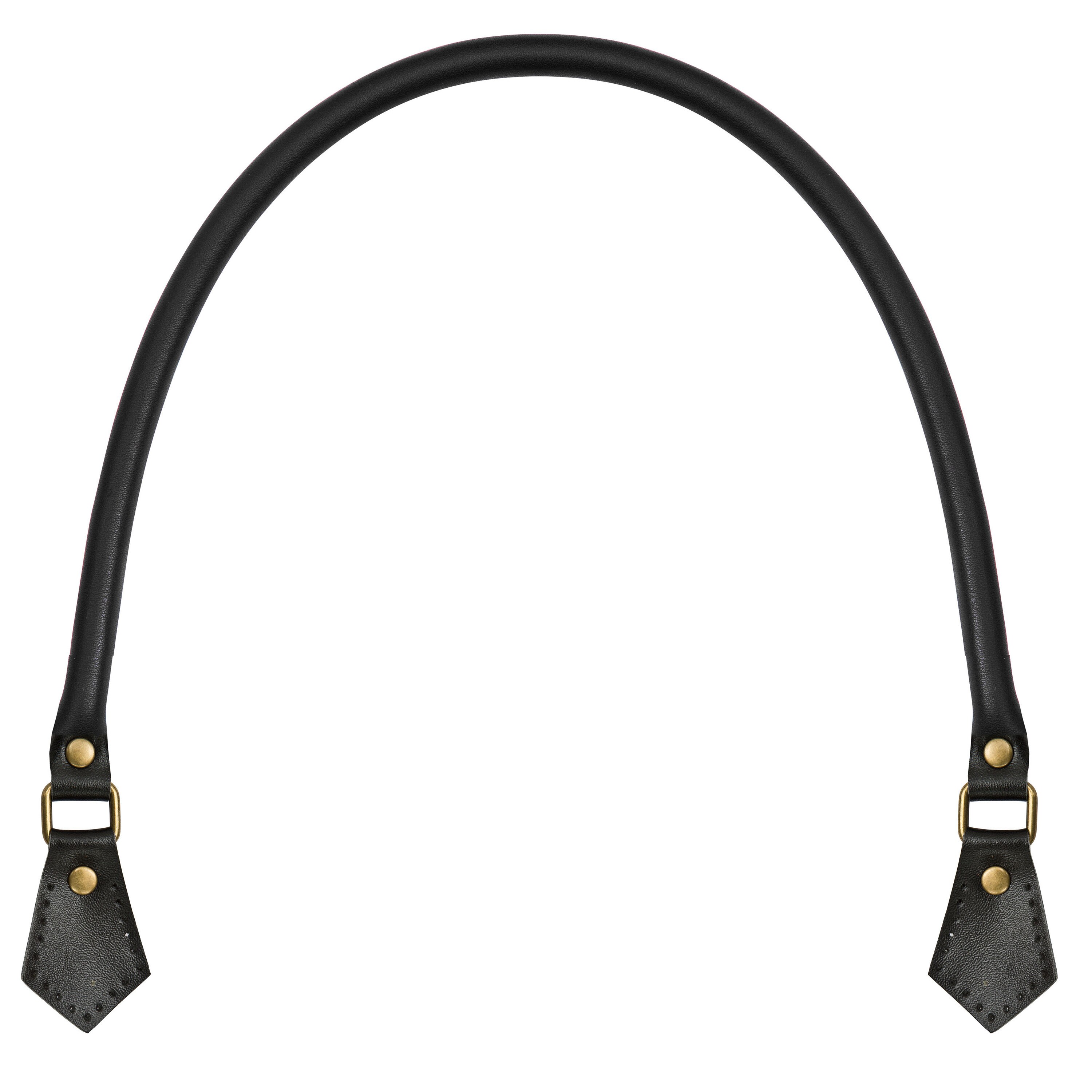 Black Real Leather Replacement Bag Handles 40cm, 50cm, 60cm, 70cm (1 ...