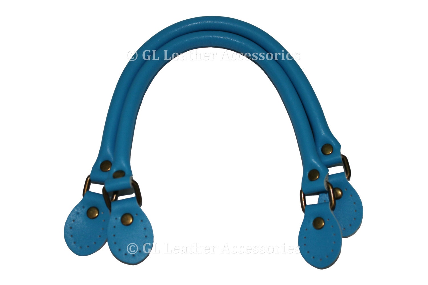 Blue High Quality Leather Bag Handles 40cm 60cm 1 Pair | Etsy