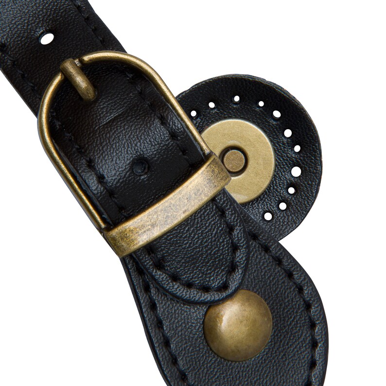 Sew on Genuine Leather Buckle Magnetic Closure Replacement - Etsy