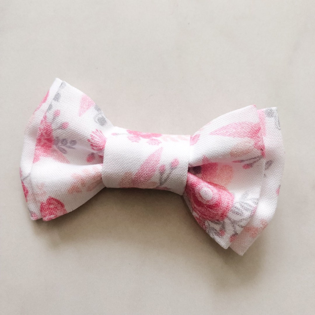 Pink Floral Bow Tie Floral Bow Tie Toddler Bow Tie - Etsy