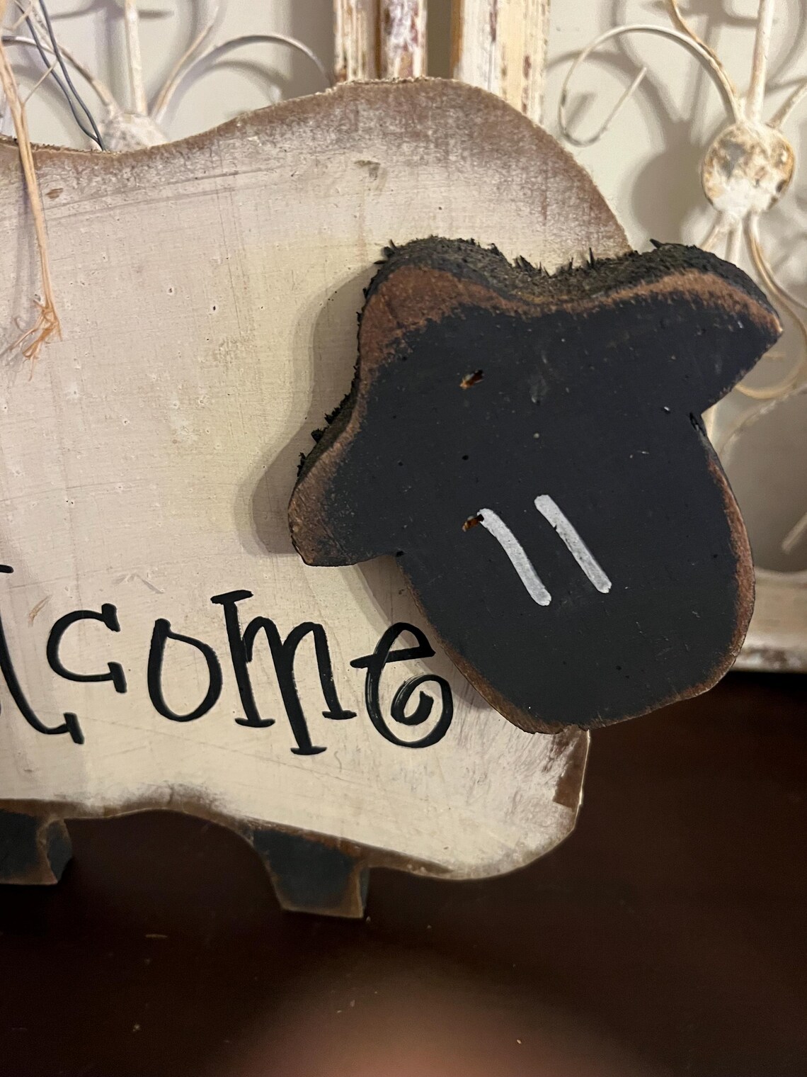 Primitive Farm House Sheep Welcome Sign - Etsy
