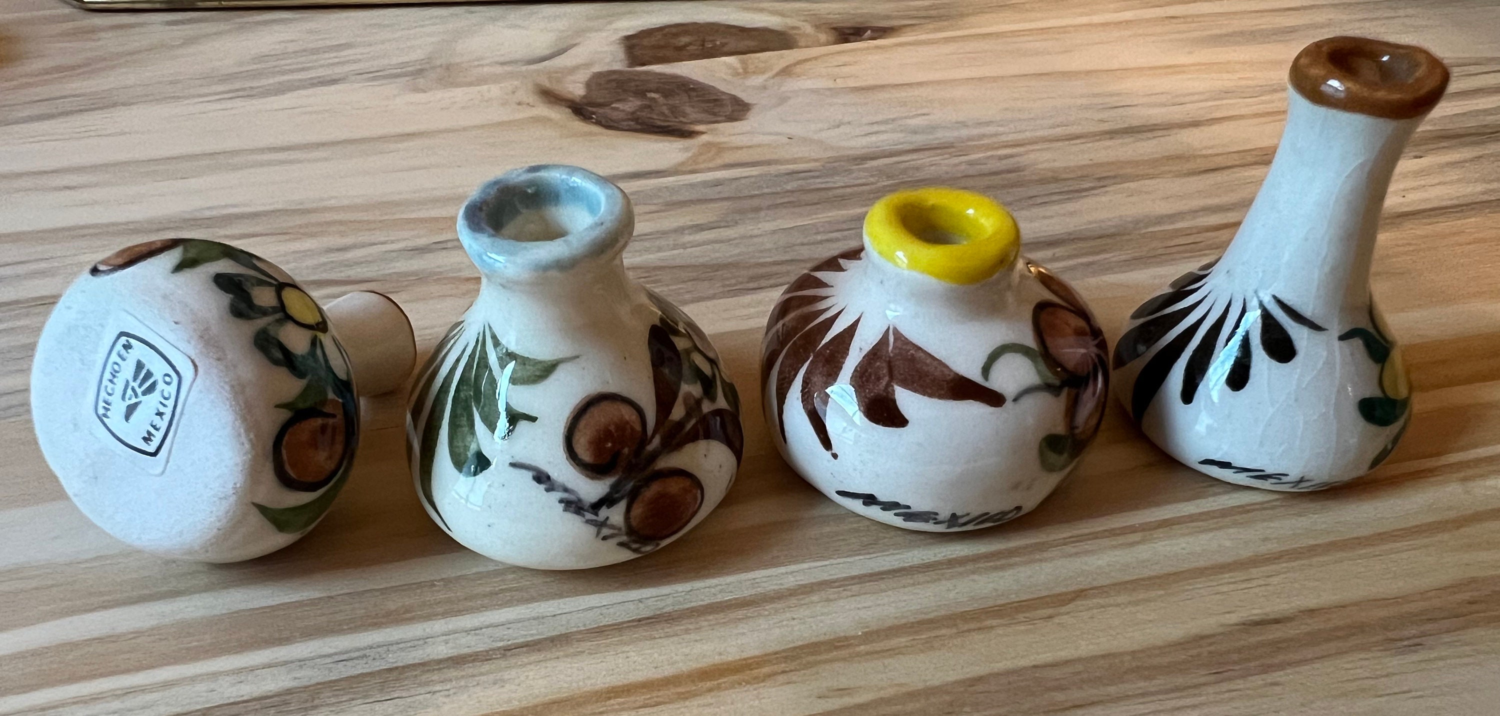 Set of 4 Miniature Minis Handmade Mexican Pottery Vases - Etsy