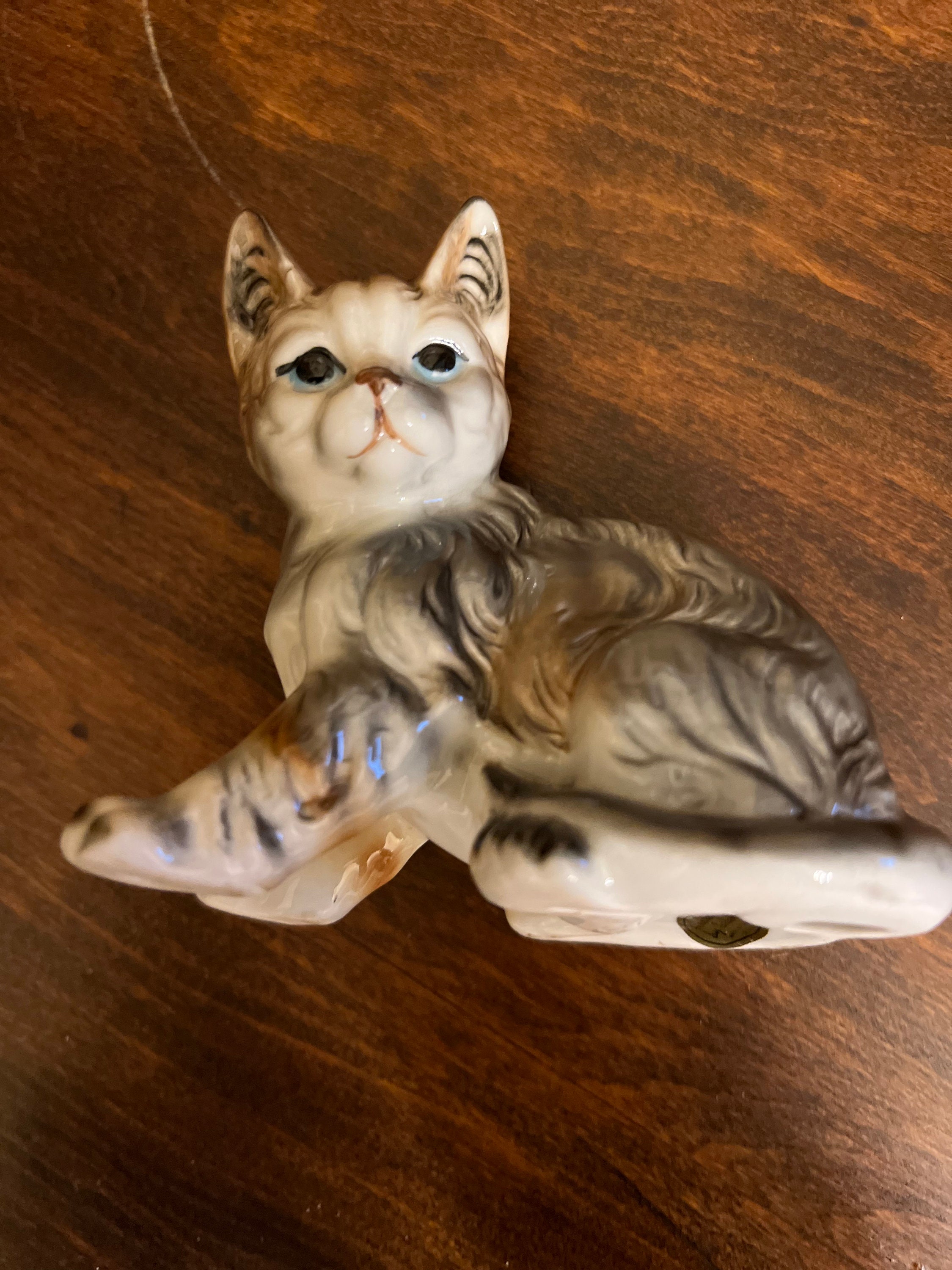 Andrea by Sadek Porcelain Calico Cat Kitten Figurine - Etsy
