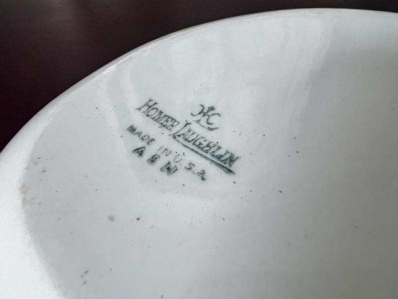 Vintage White Homer Laughlin Vegetable Bowl Soap Dish - Etsy