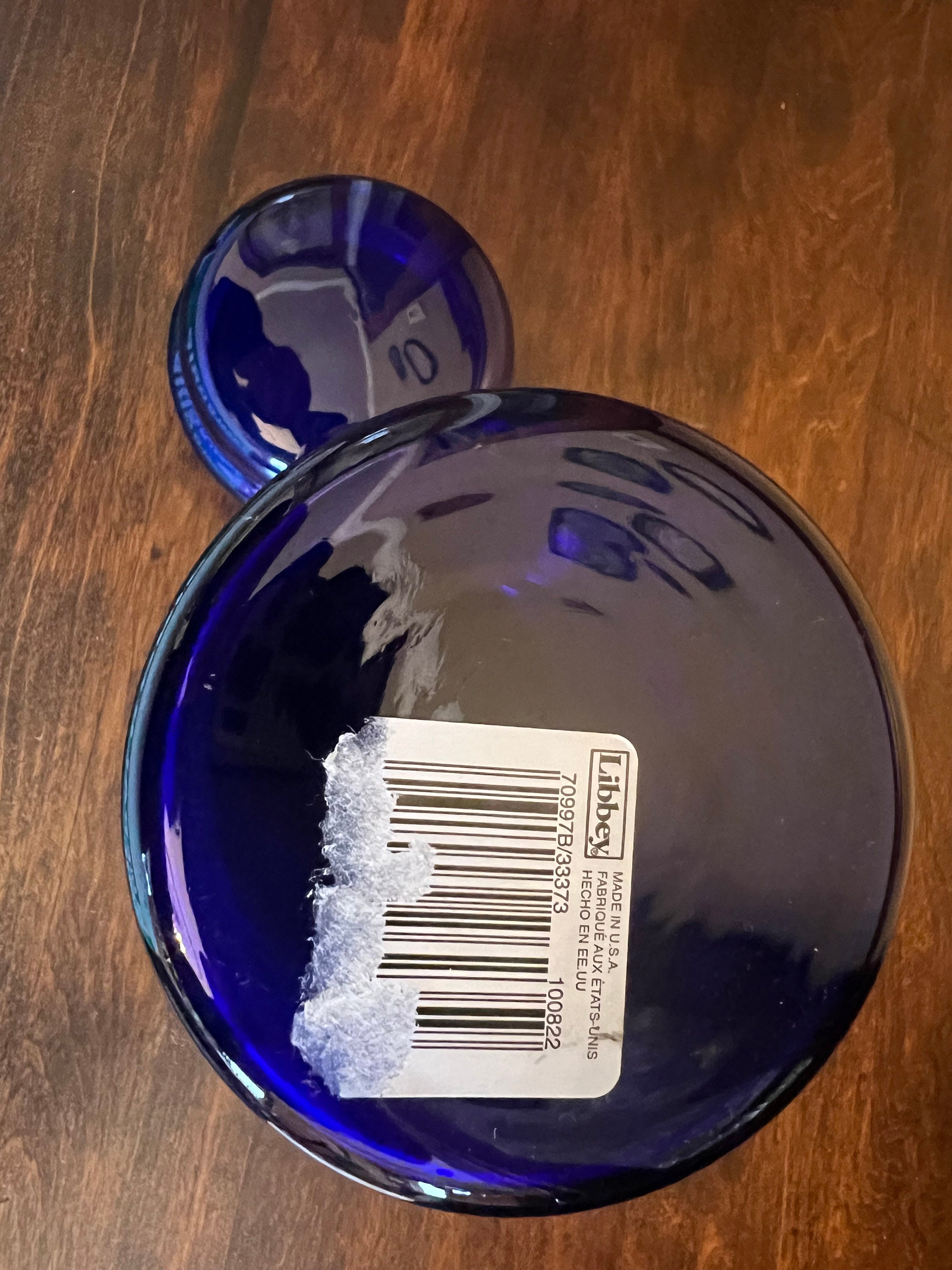 Cobalt Blue Libbey Snowflake Jar - Etsy