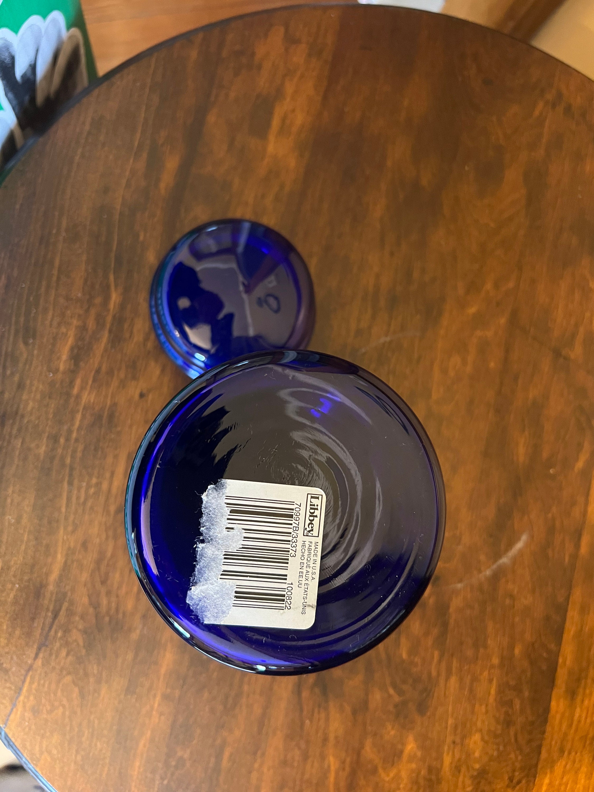 Cobalt Blue Libbey Snowflake Jar - Etsy