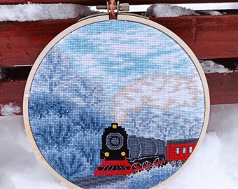 Train Cross Stitch | Etsy