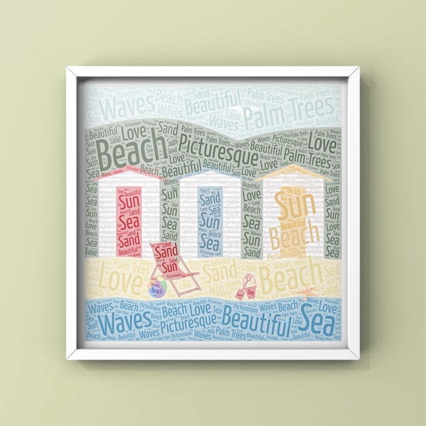 Beach Word Art - Etsy