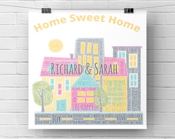 New House Word Art - Etsy