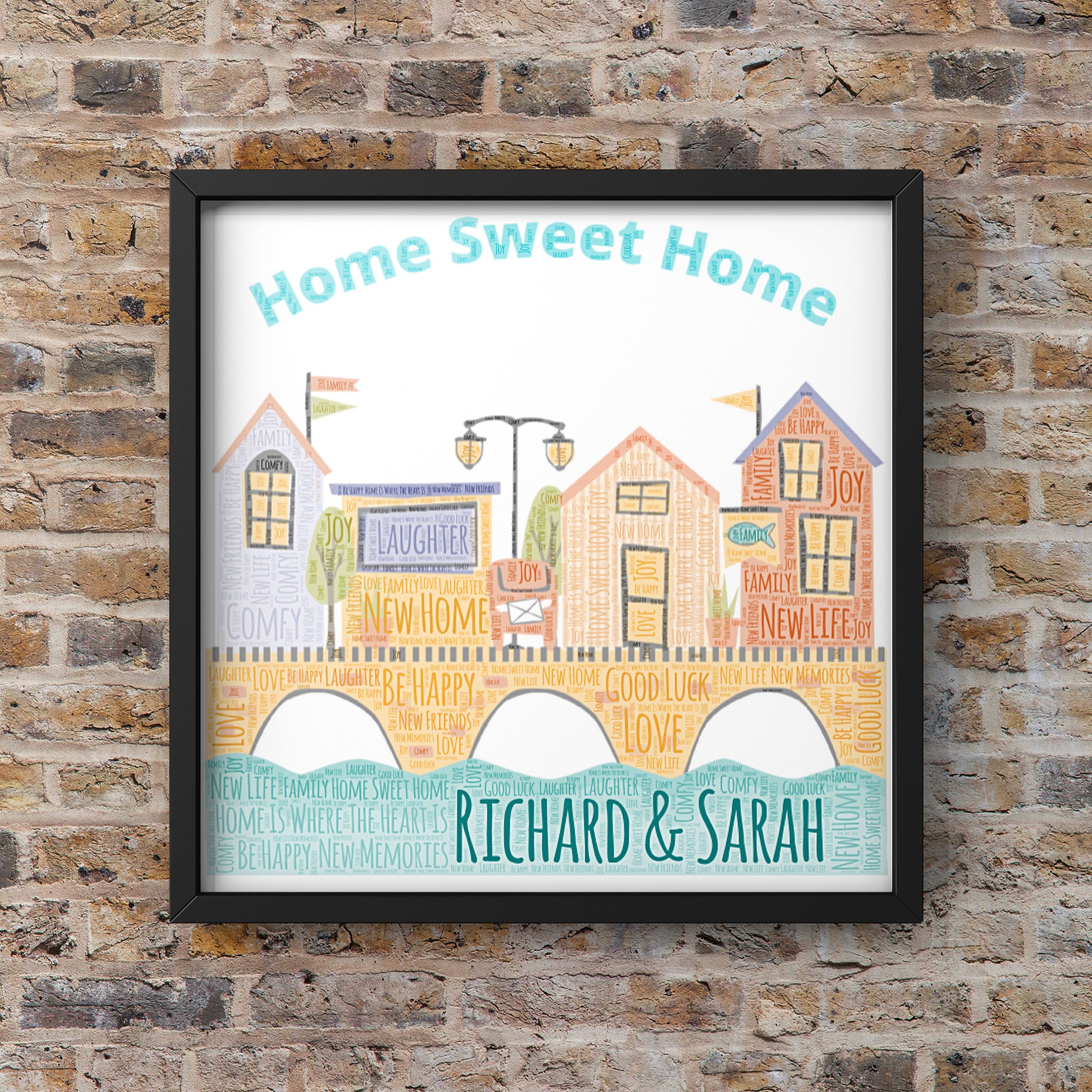 New Home Word Art House Warming Gift New Home Word Cloud - Etsy UK