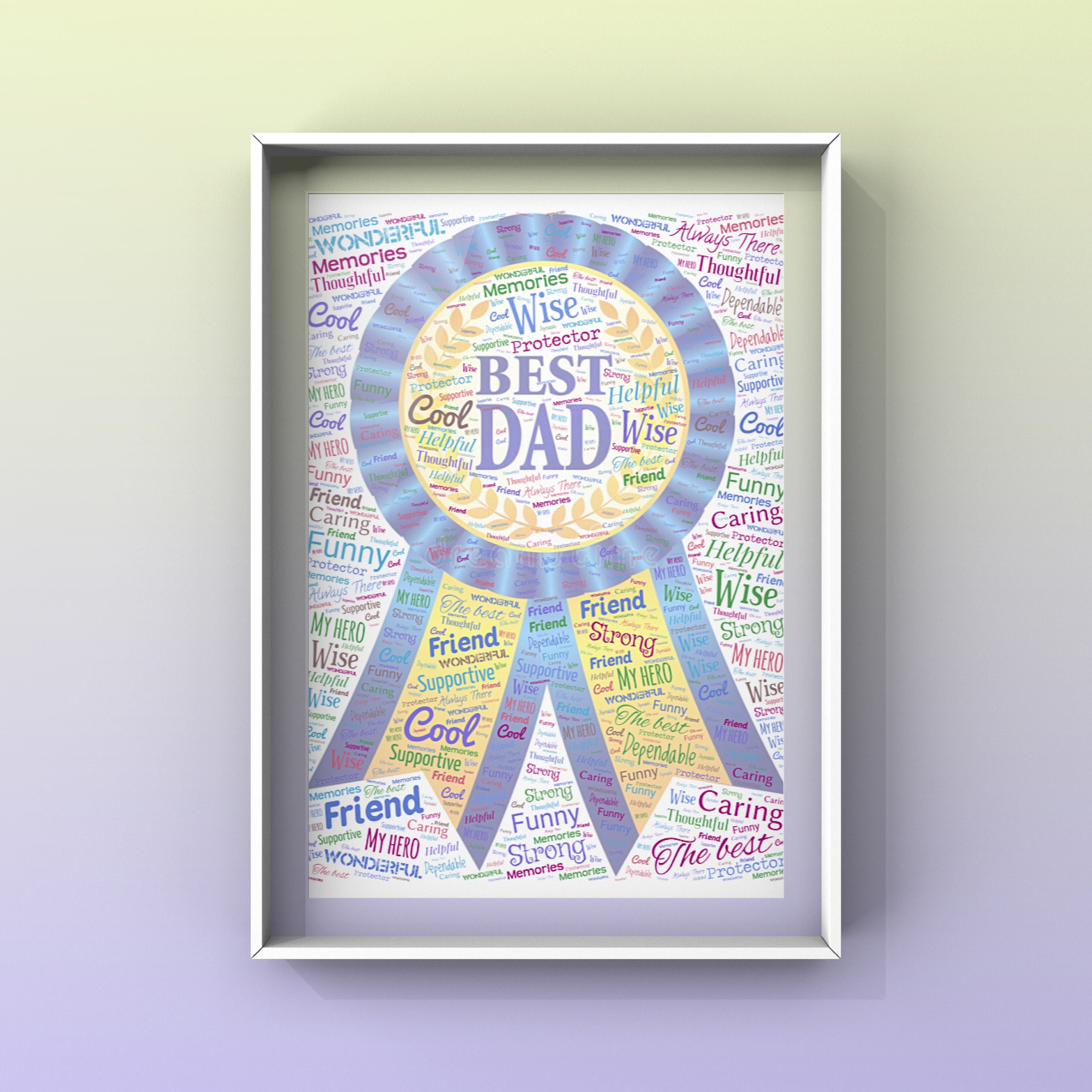 Personalised Dad Word Art Fathers Day Gifts Birthday Gifts - Etsy Australia
