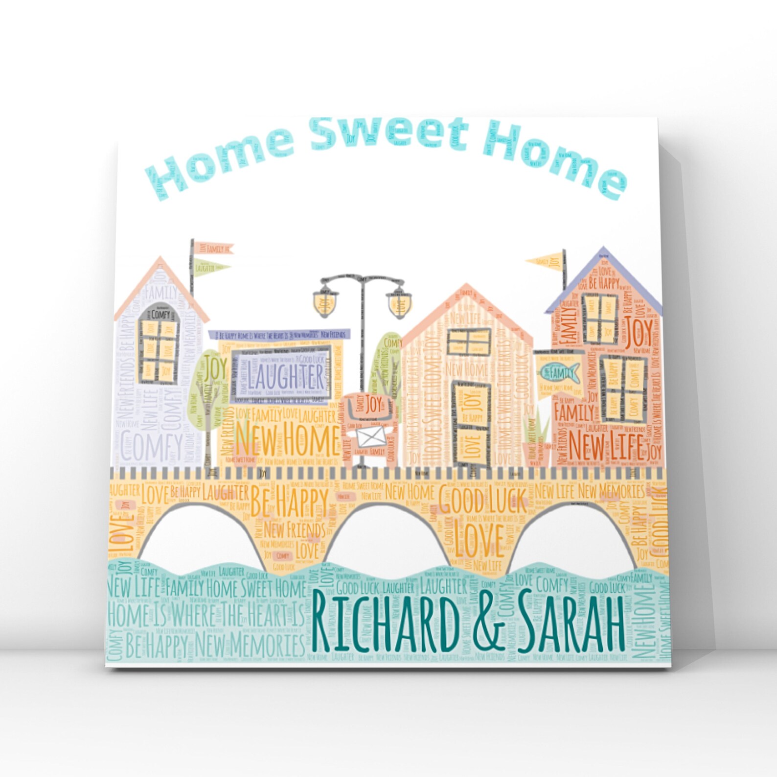 New Home Word Art House Warming Gift New Home Word Cloud - Etsy UK