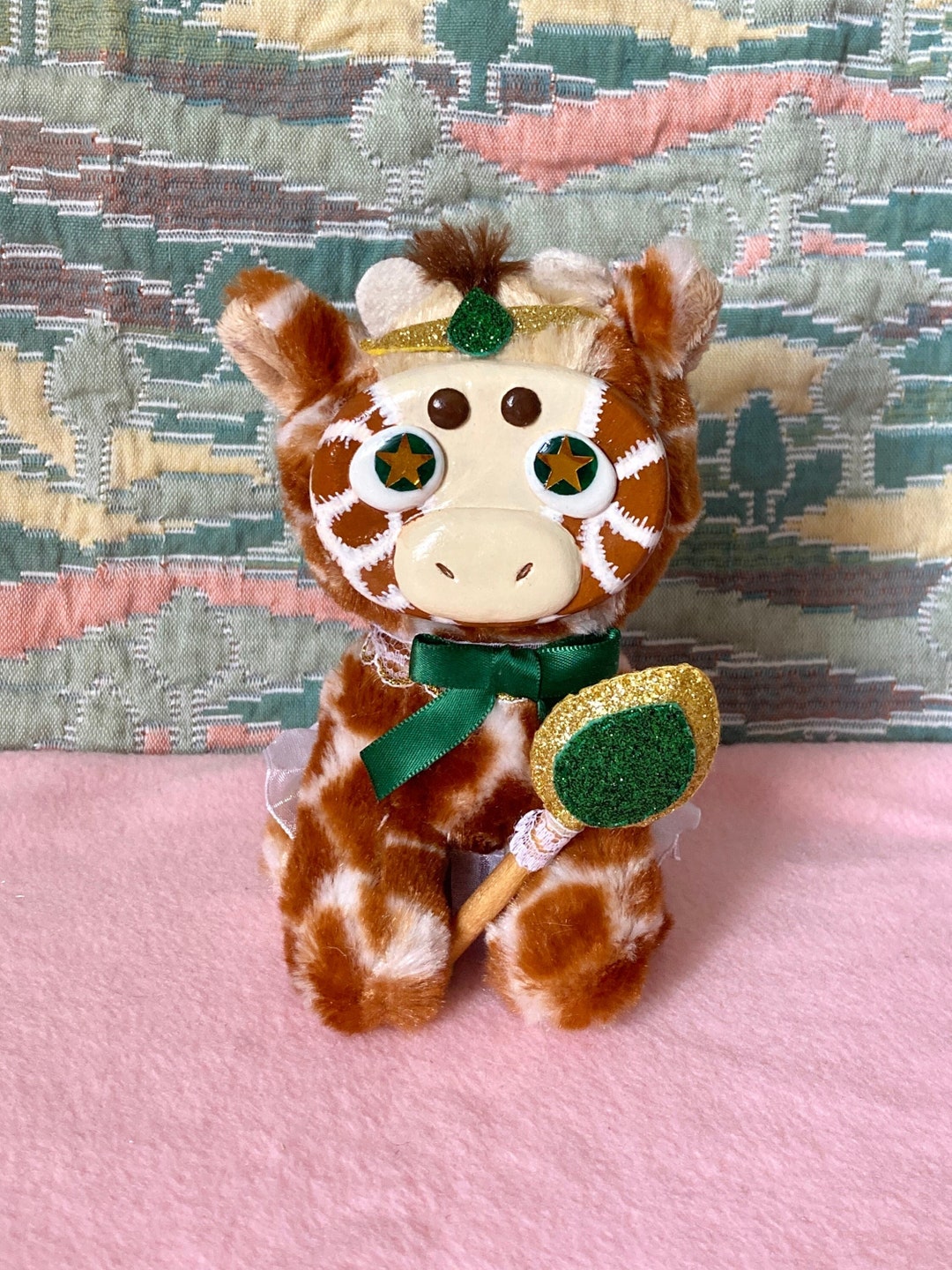 Magical Girl, Anime Inspired, Giraffe Soft Toy, Upcycled Plushies, Clay ...