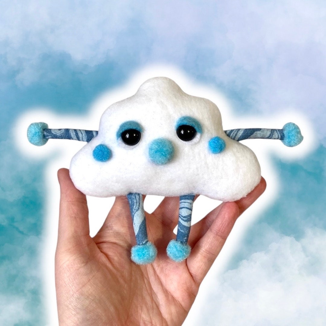Cloud Plush, Worry Dolls, Sad Clouds, Pocket Toys, Handmade Plushies ...
