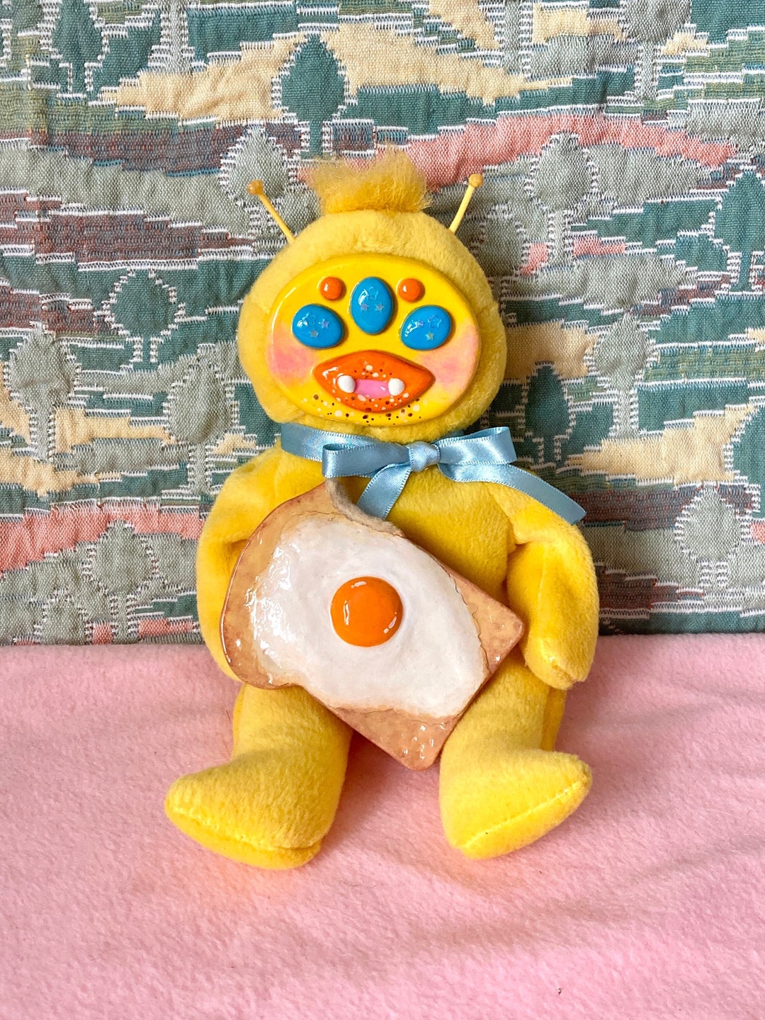 Alien Chick, Upcycled Plushies, Farmyard Aliens, Cute Soft Toy ...