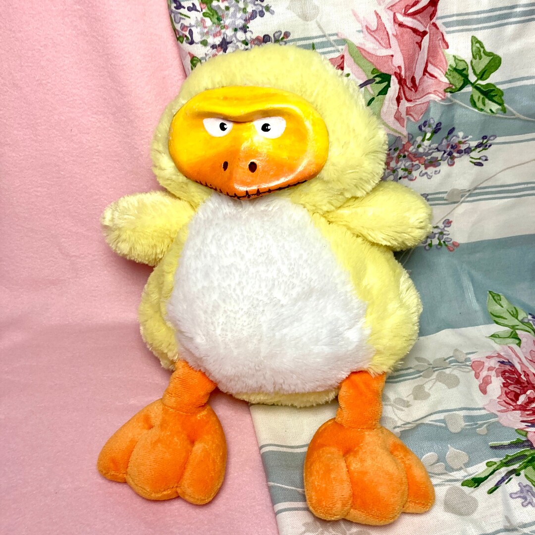 Clay Face Plush, Upcycled Art Doll, Creepy Plushies, Creepy Cute, Duck ...