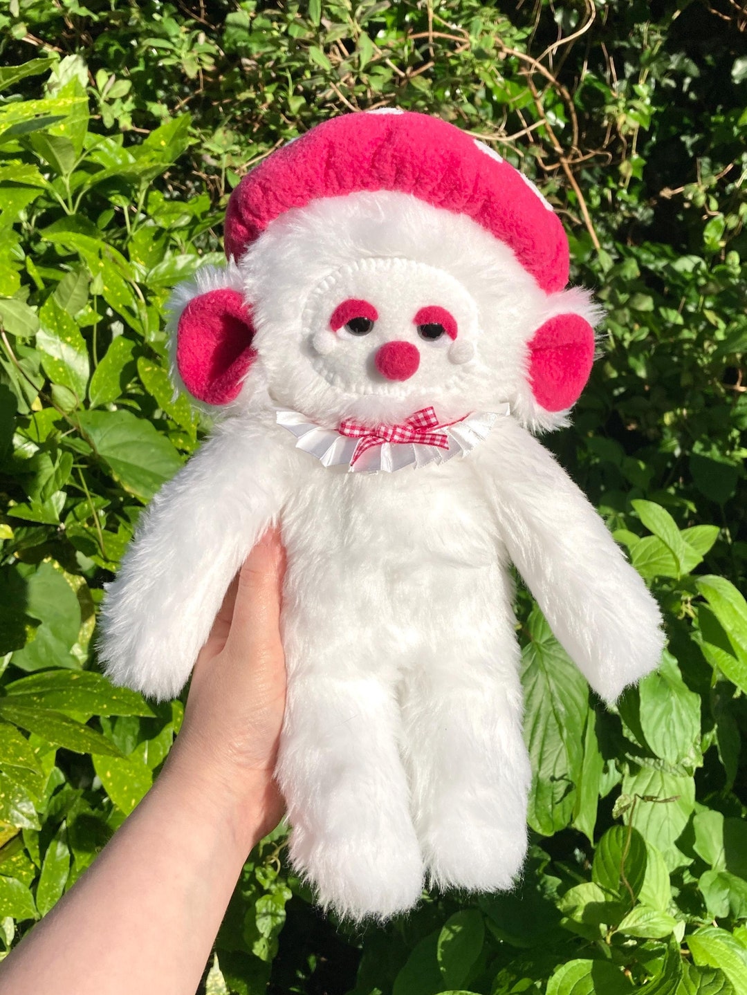 Toadstool Plush, Handmade Plushies, Weighted Soft Toy, Furry, Fleece ...