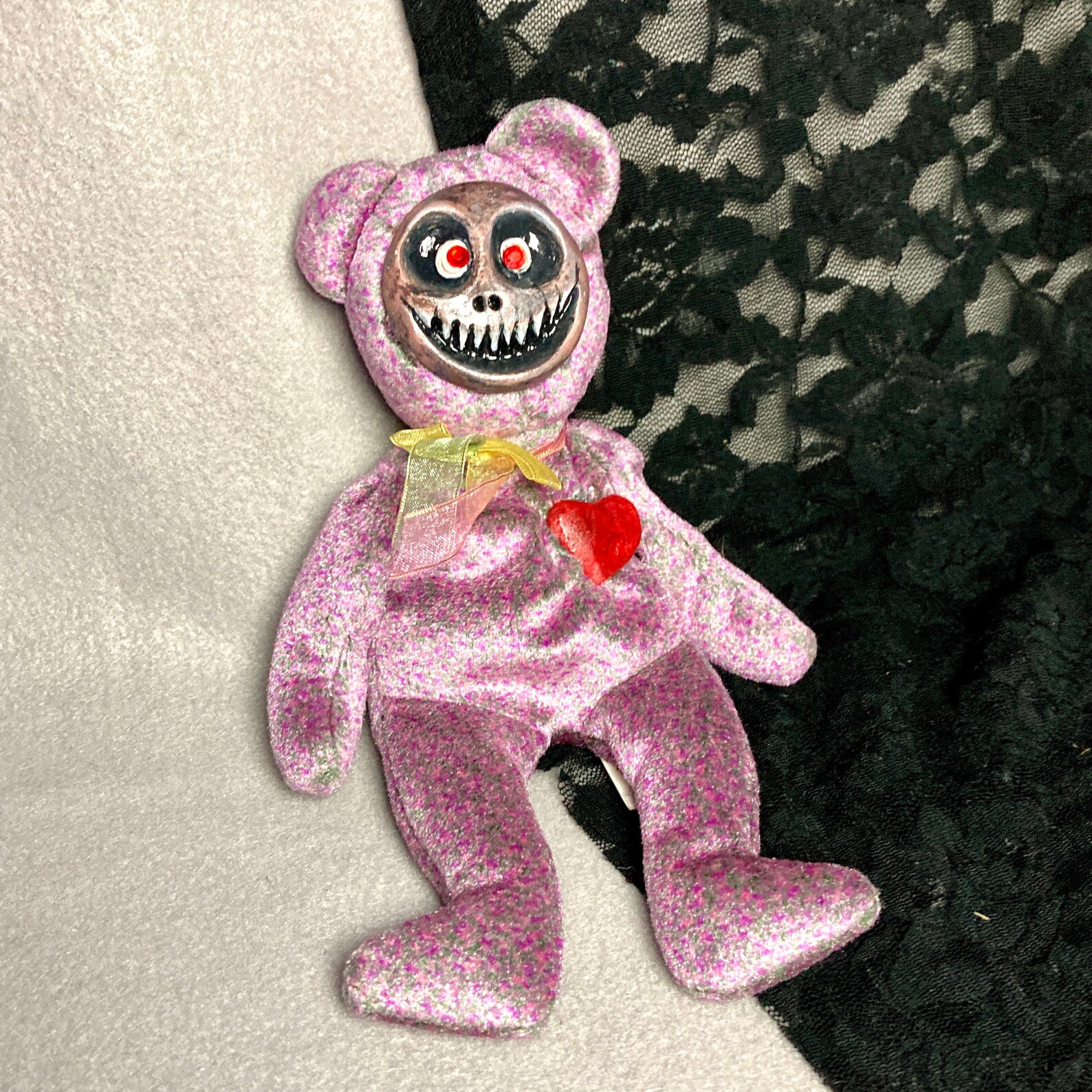 Love Upcycled Bear Art Doll - Etsy UK