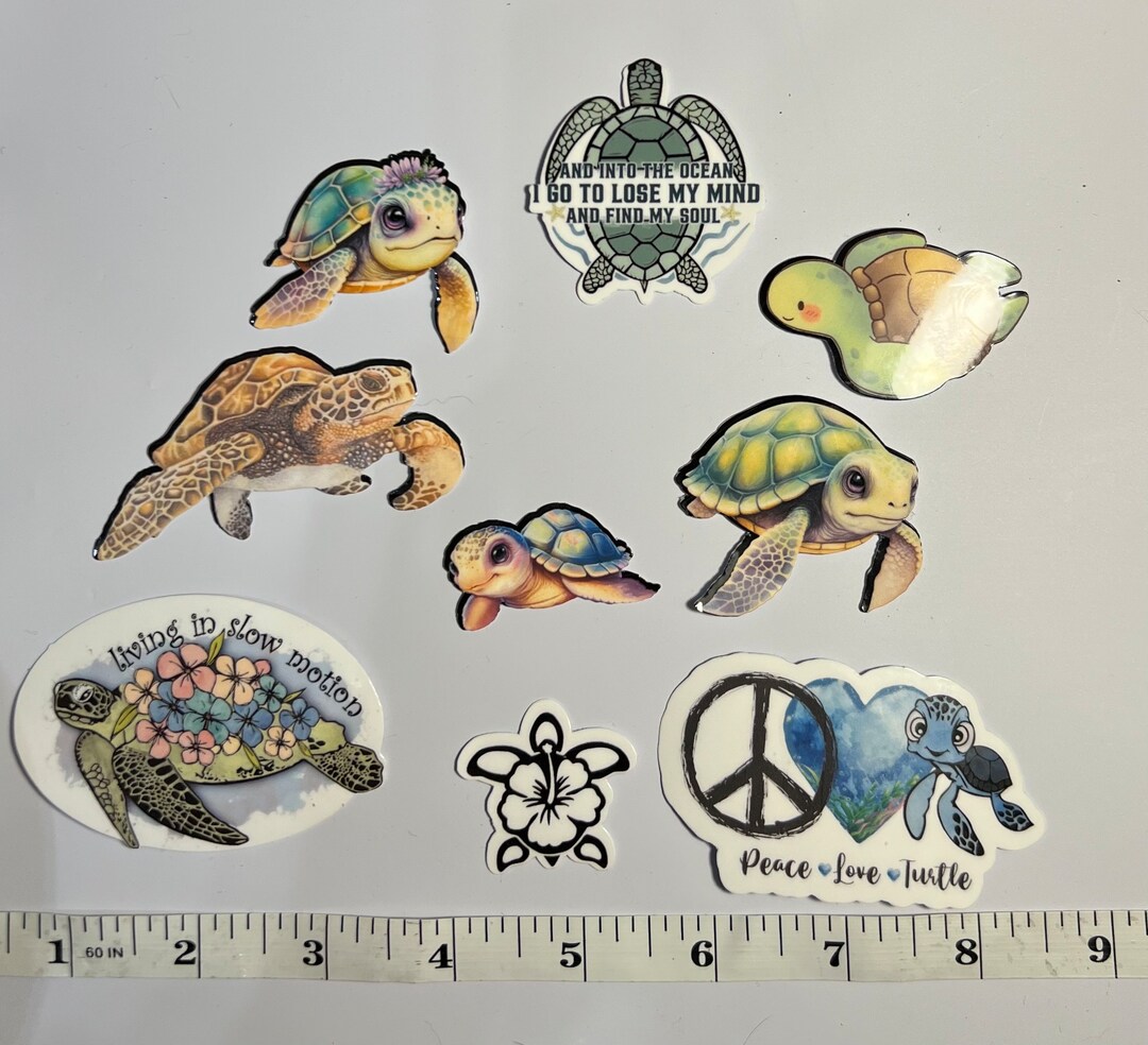 Sea Turtle Sticker | Sea Turtle Car Decal | Sea Turtle Window Decal ...