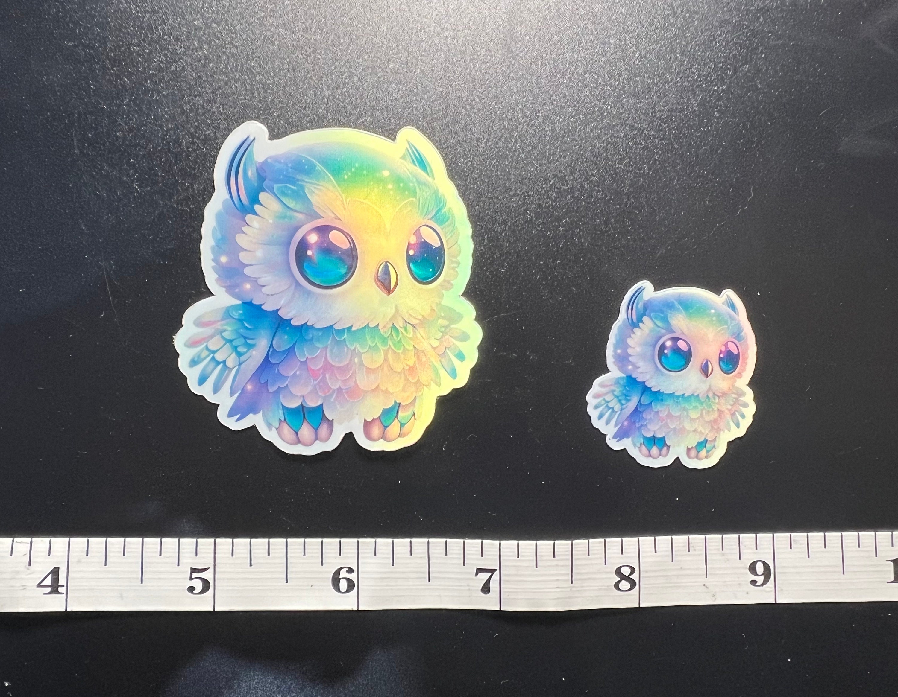 Holographic Owl Sticker Owl Sticker Pack Owl Sticker Owl Wall Decal Owl ...