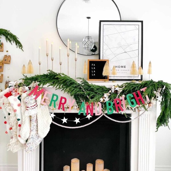 Merry Christmas Banner - Etsy